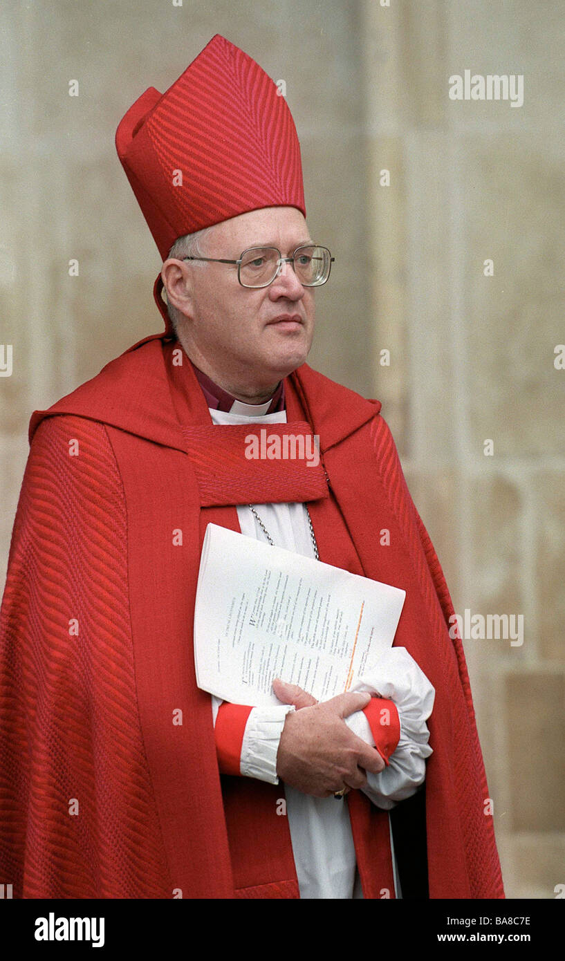 THE ARCHBISHOP OF CANTERBURY DR GEORGE CAREY ATTENDING THE UNVEILING OF ...