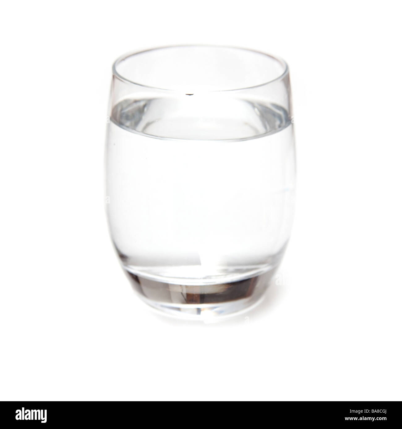 Glass of water isolated on a white studio background Stock Photo - Alamy