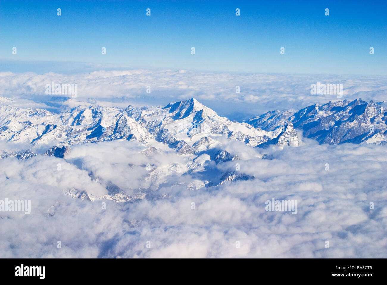 Aerial view of Italian Alps north of Turin Italy Europe Stock Photo - Alamy