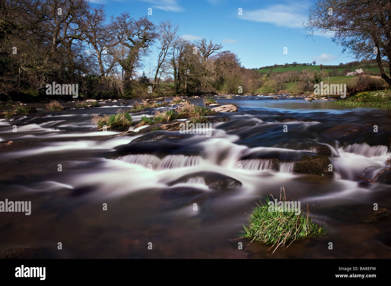 The River Usk in Wales. Photo by Gordon Scammell Stock Photo - Alamy
