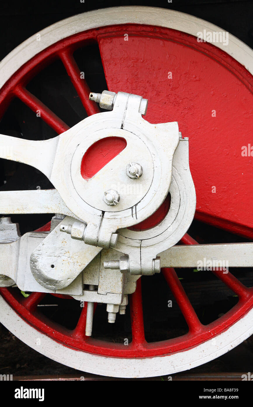 Old steam engine wheel Stock Photo - Alamy