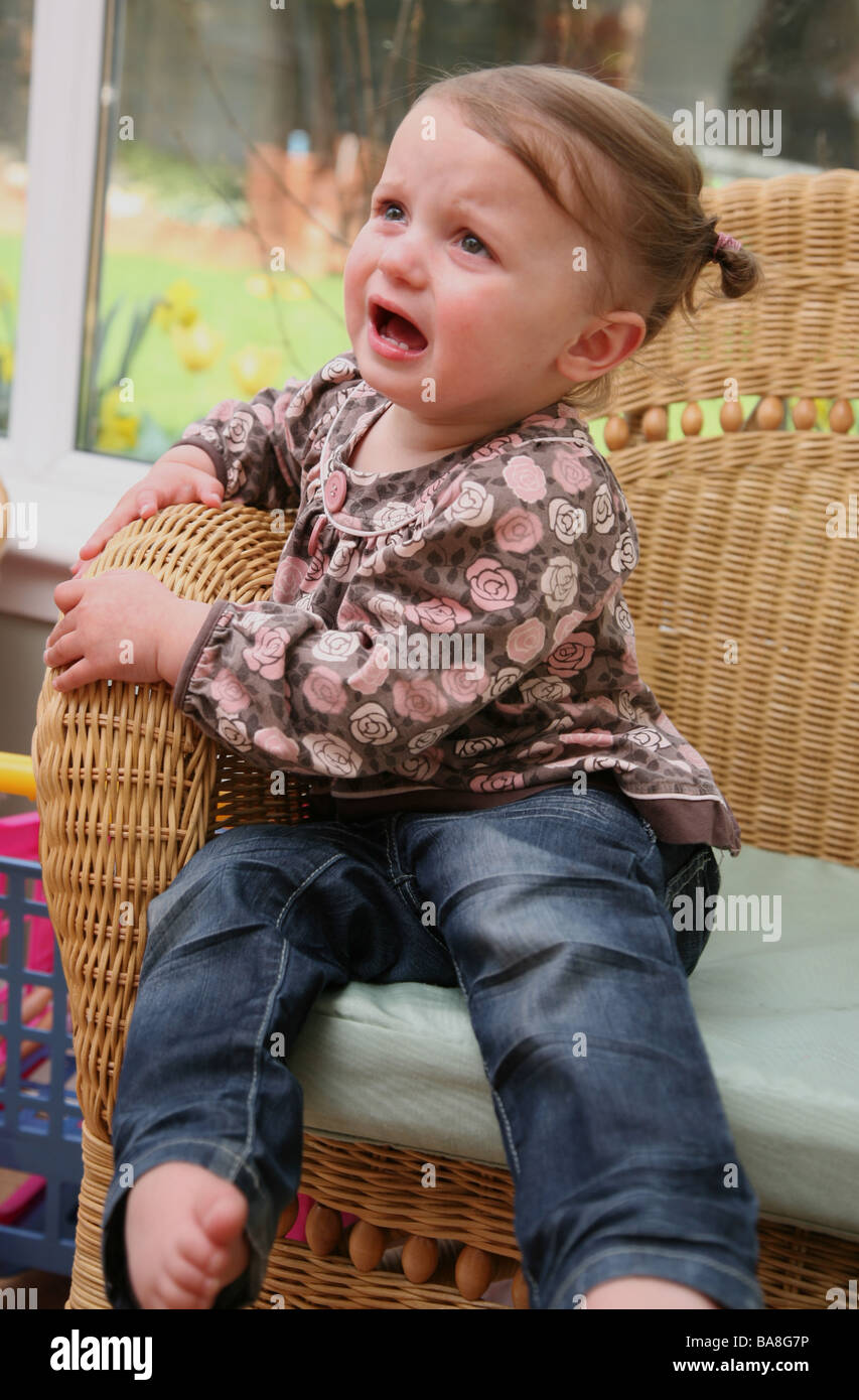 Toddler having a temper tantrum Stock Photo - Alamy