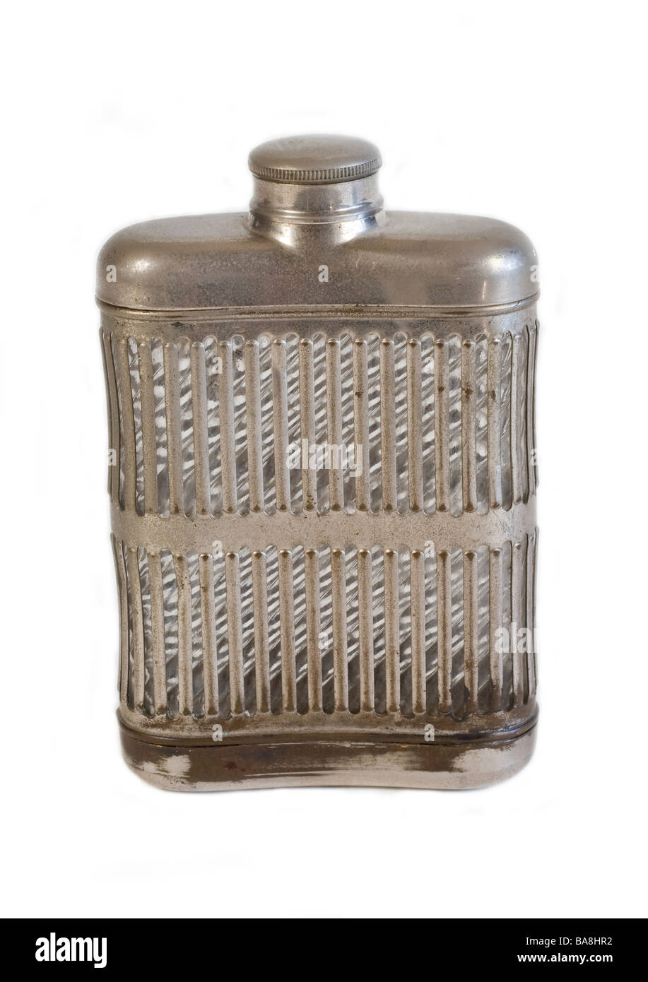 Vintage Hip Flask Stock Photo - Alamy