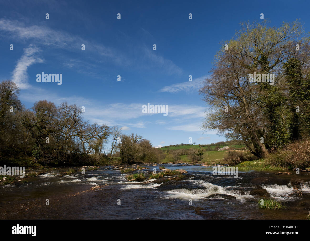 The River Usk in Wales. Photo by Gordon Scammell Stock Photo - Alamy