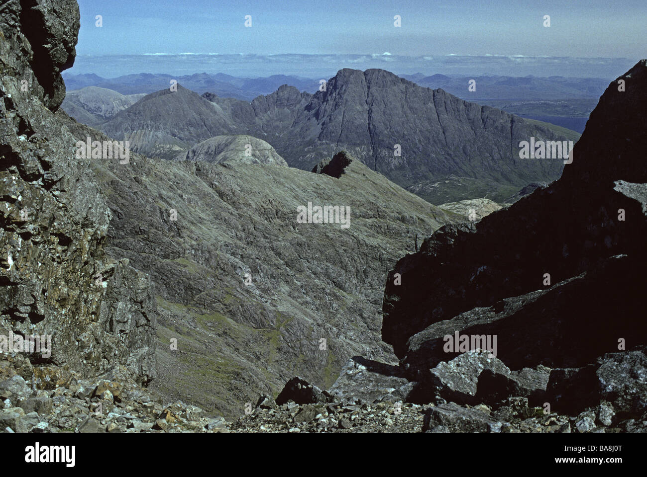 Garbh-bheinn, Clach Glas and Blaven viewed from Sgurr a' Fionn Choire ...