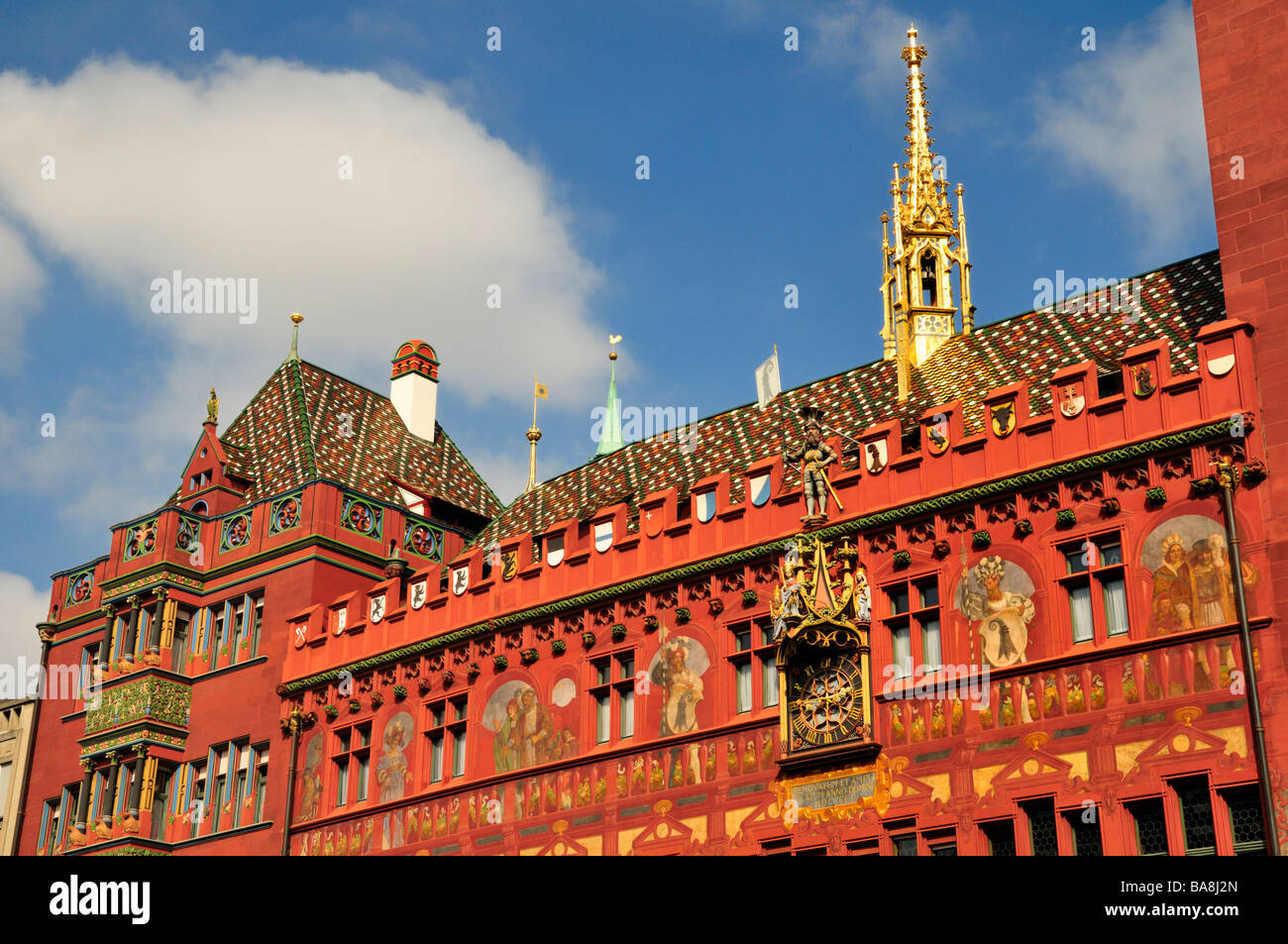Basel town hall rathaus Stock Photo - Alamy