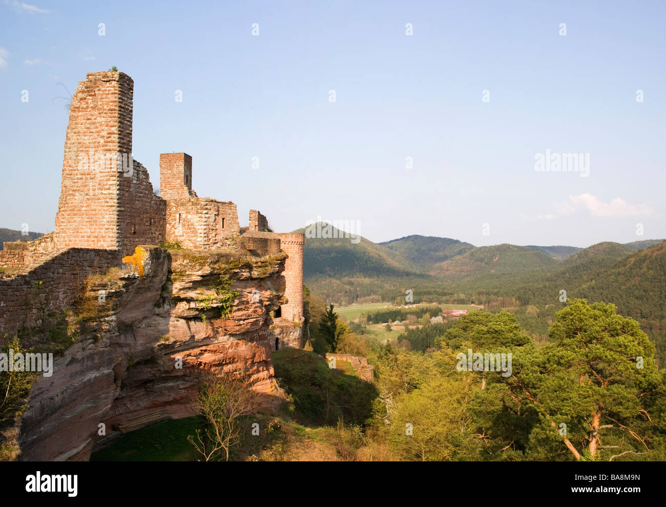 Altdahn Castle near Dahn Palatinate Germany April 2009 Stock Photo - Alamy