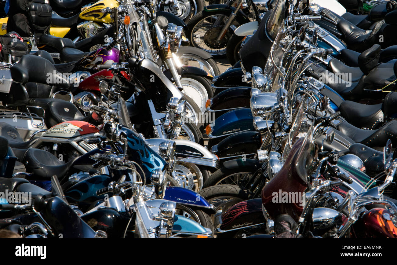 Lots of motorbikes hi-res stock photography and images - Alamy