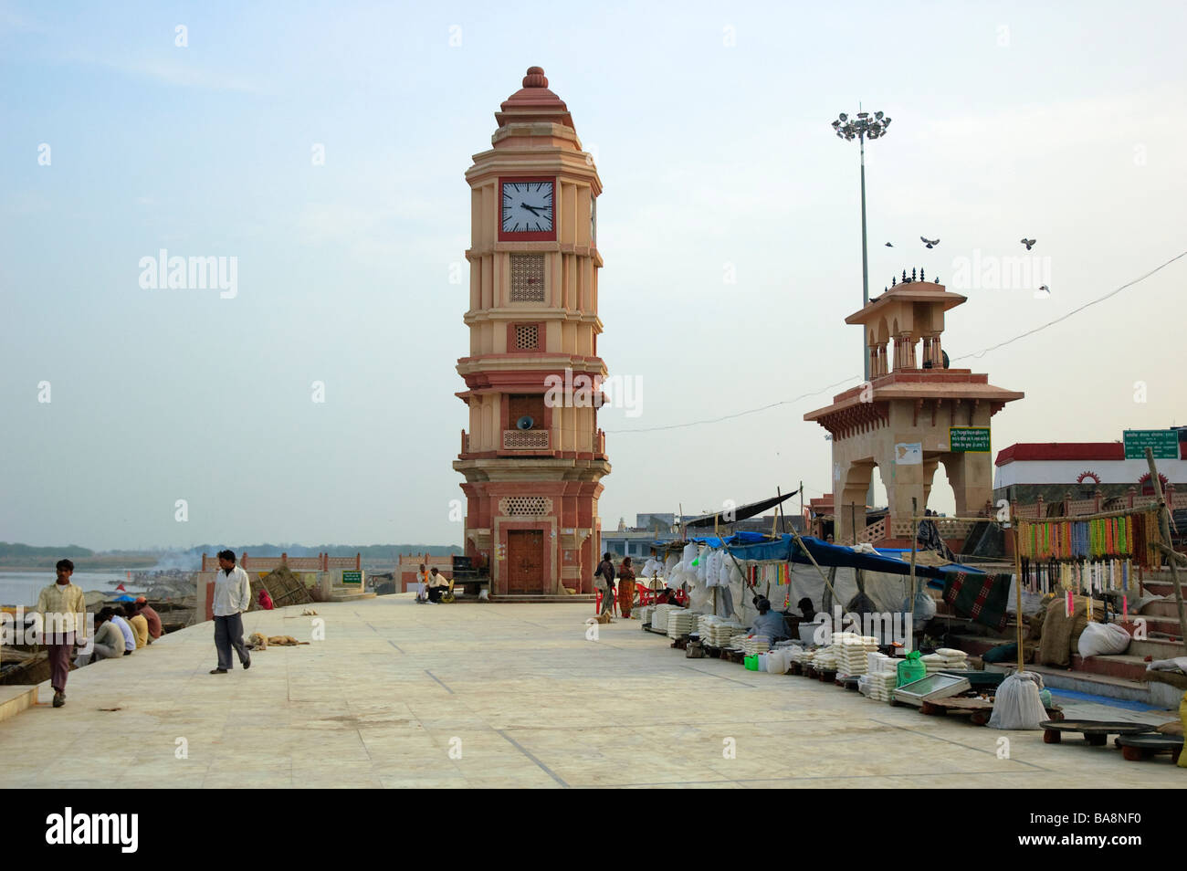 Embankment of Ganges river near Garhmukteshwar Uttar Pradesh India ...