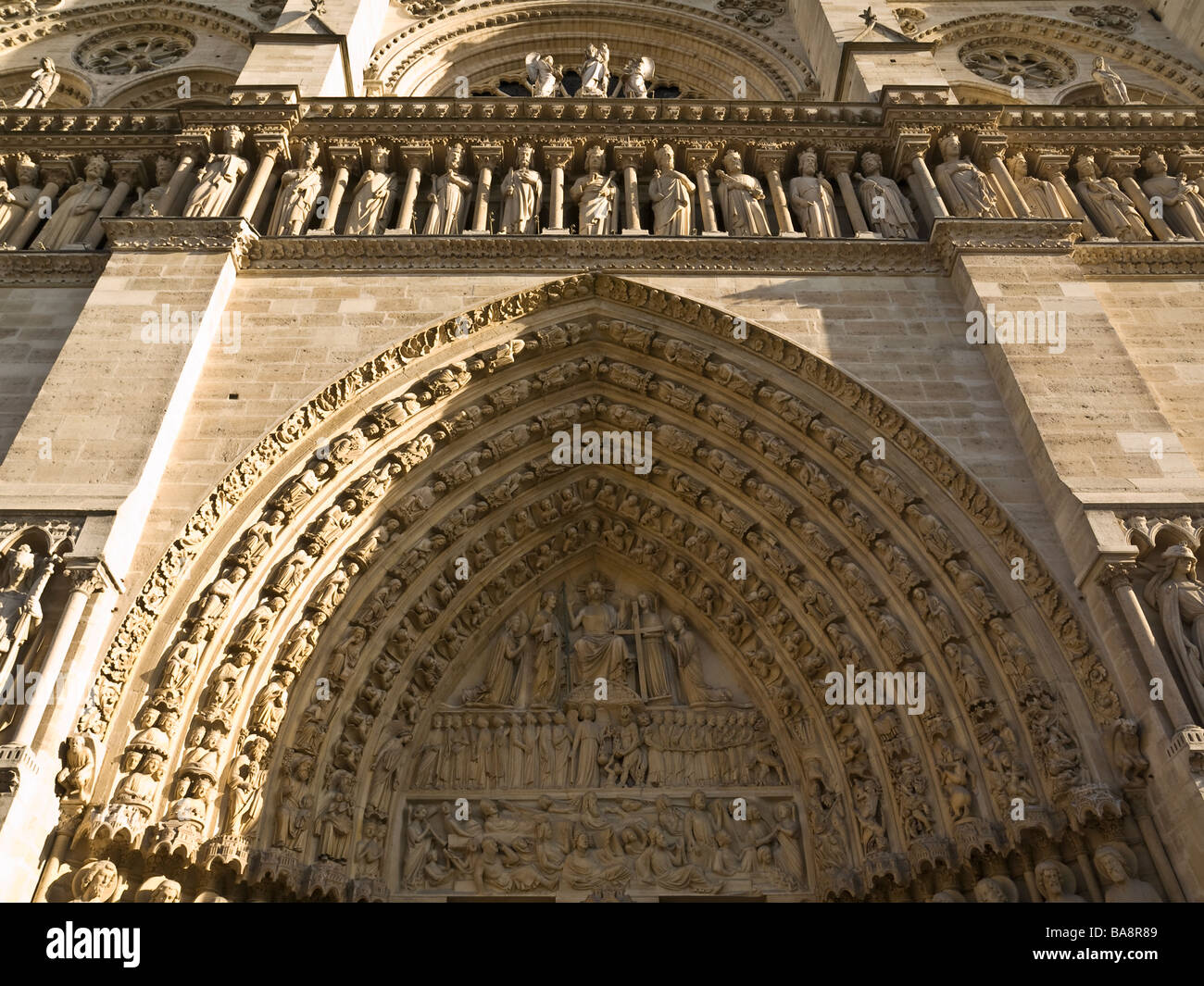 The West Facade of Notre Dame Stock Photo - Alamy