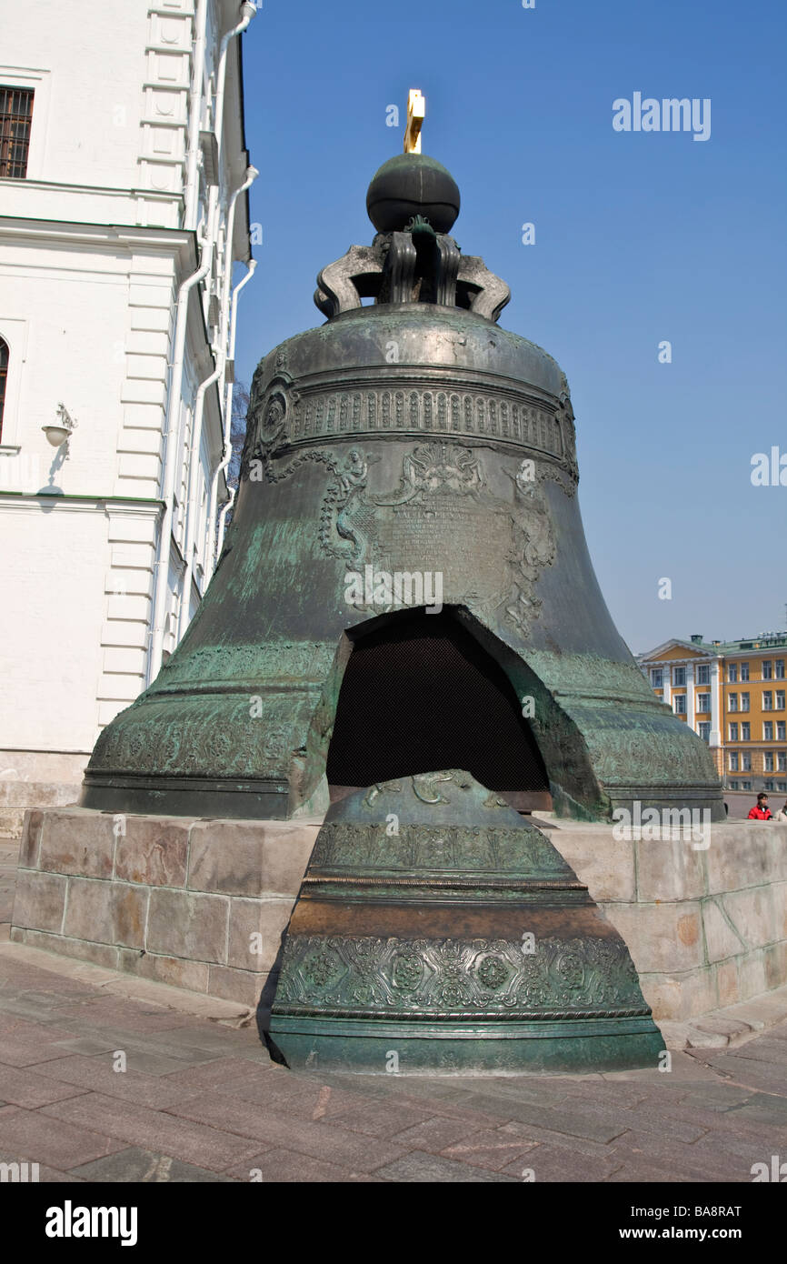 The Great Bell, Tsar's Bell Kremlin Moscow, Russia Stock Photo - Alamy