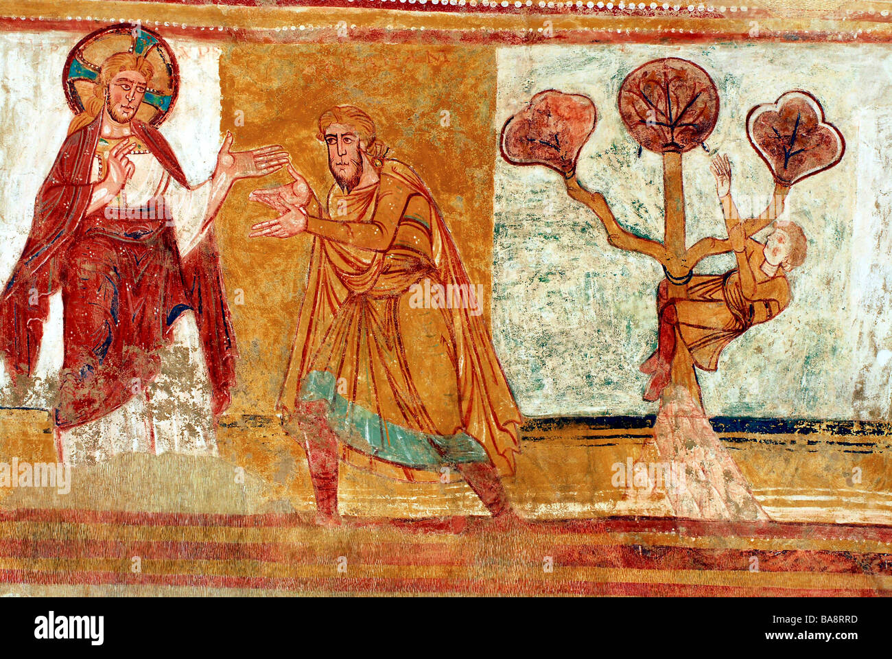 Saint Savin sur Gartempe (86) : fresco in the abbey-church Stock Photo ...