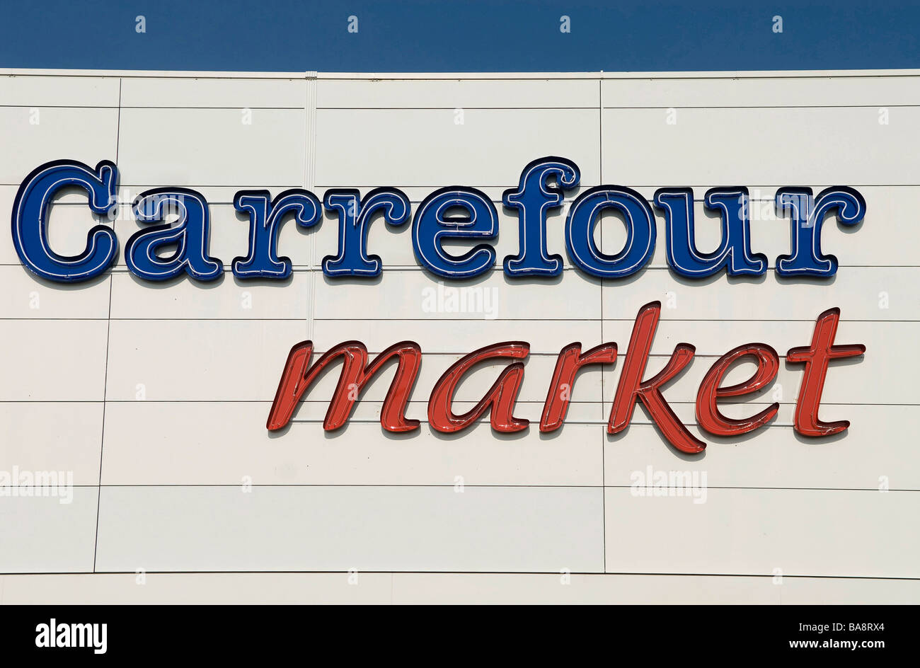 Carrefour Market supermarket Stock Photo - Alamy