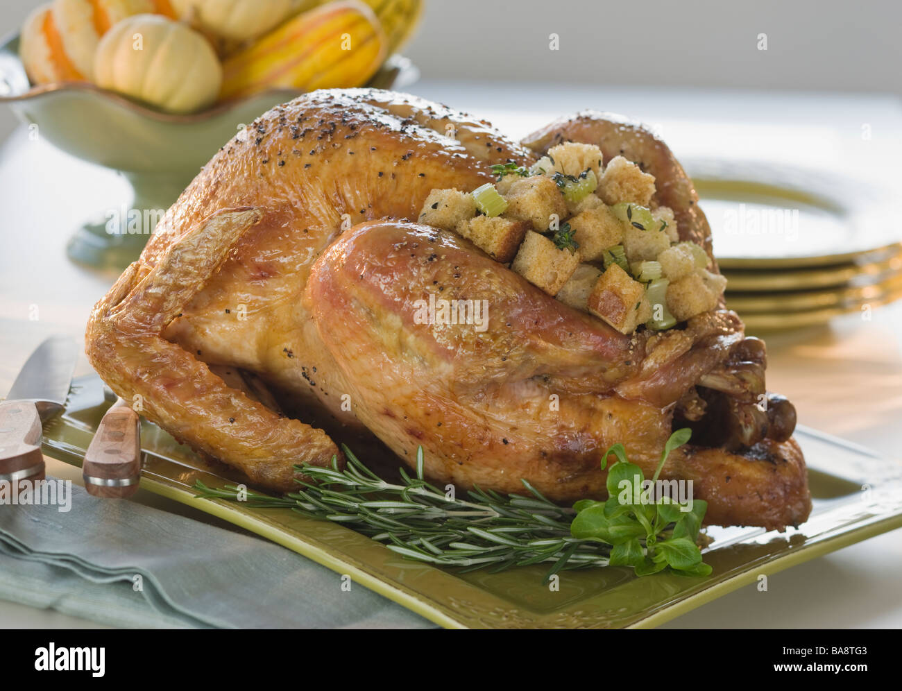Thanksgiving turkey platter hi-res stock photography and images - Alamy