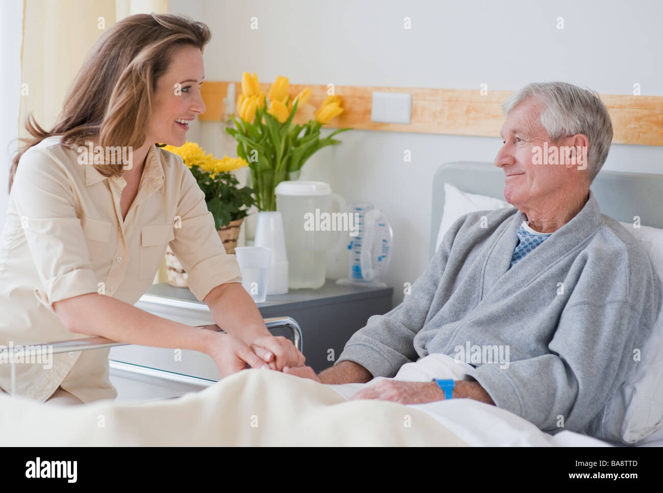 Relative hospital visit hi-res stock photography and images - Alamy