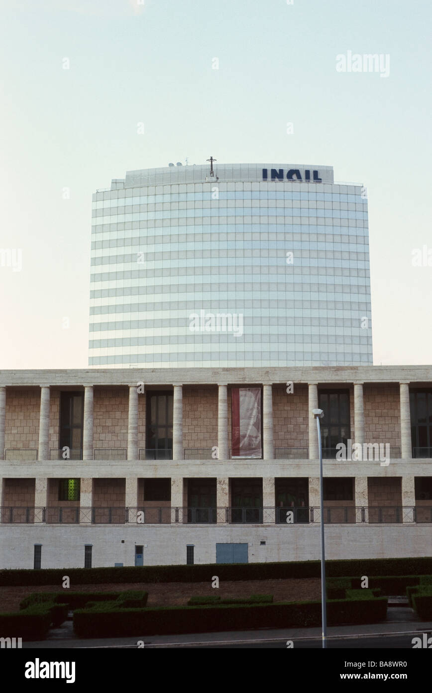 Northern body of the Archivio Centrale dello Stato and Grattacielo ...