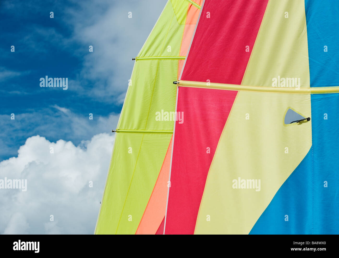Colorful boat sails Stock Photo - Alamy