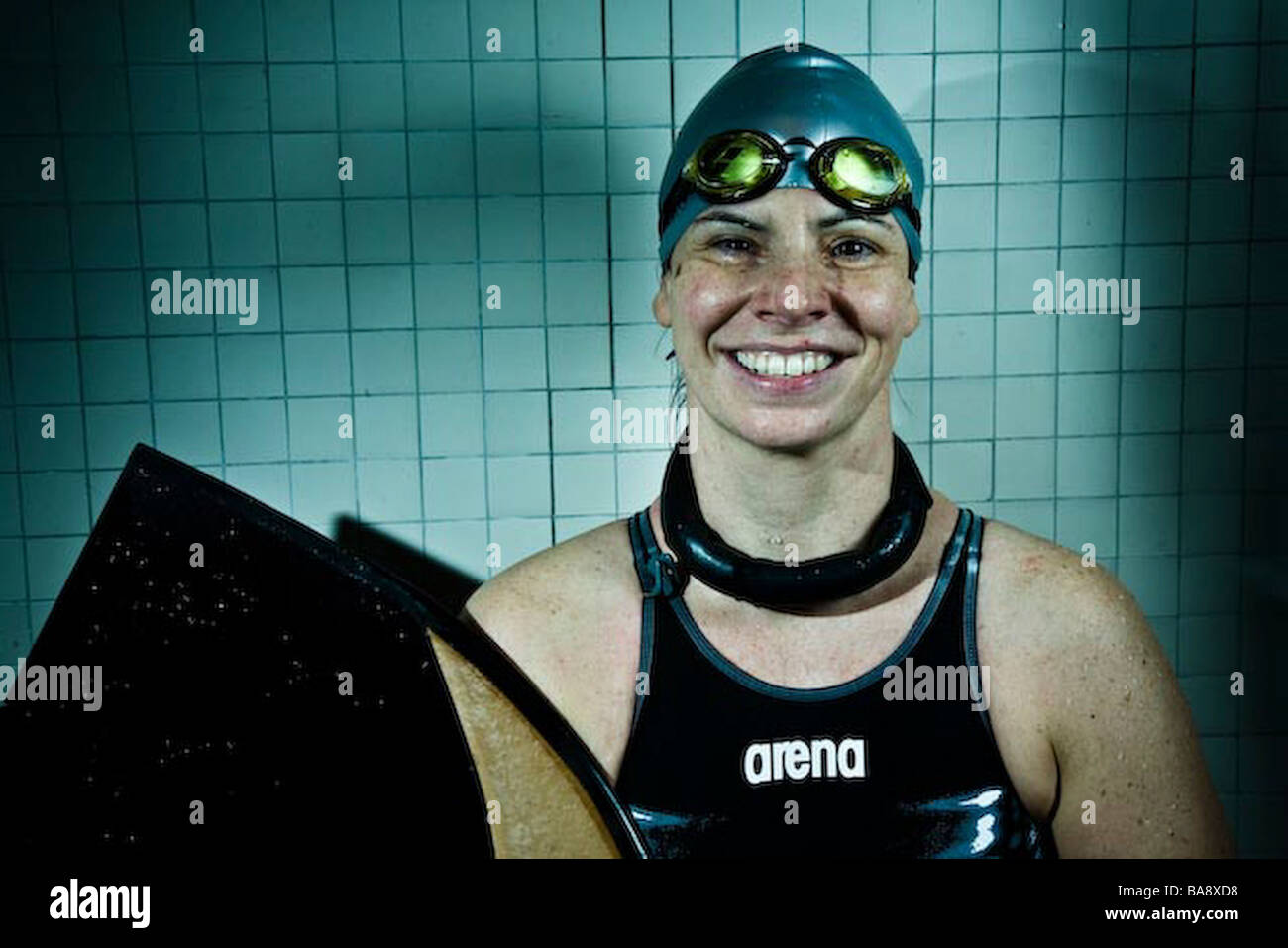 Portrait with monopalm Stock Photo - Alamy