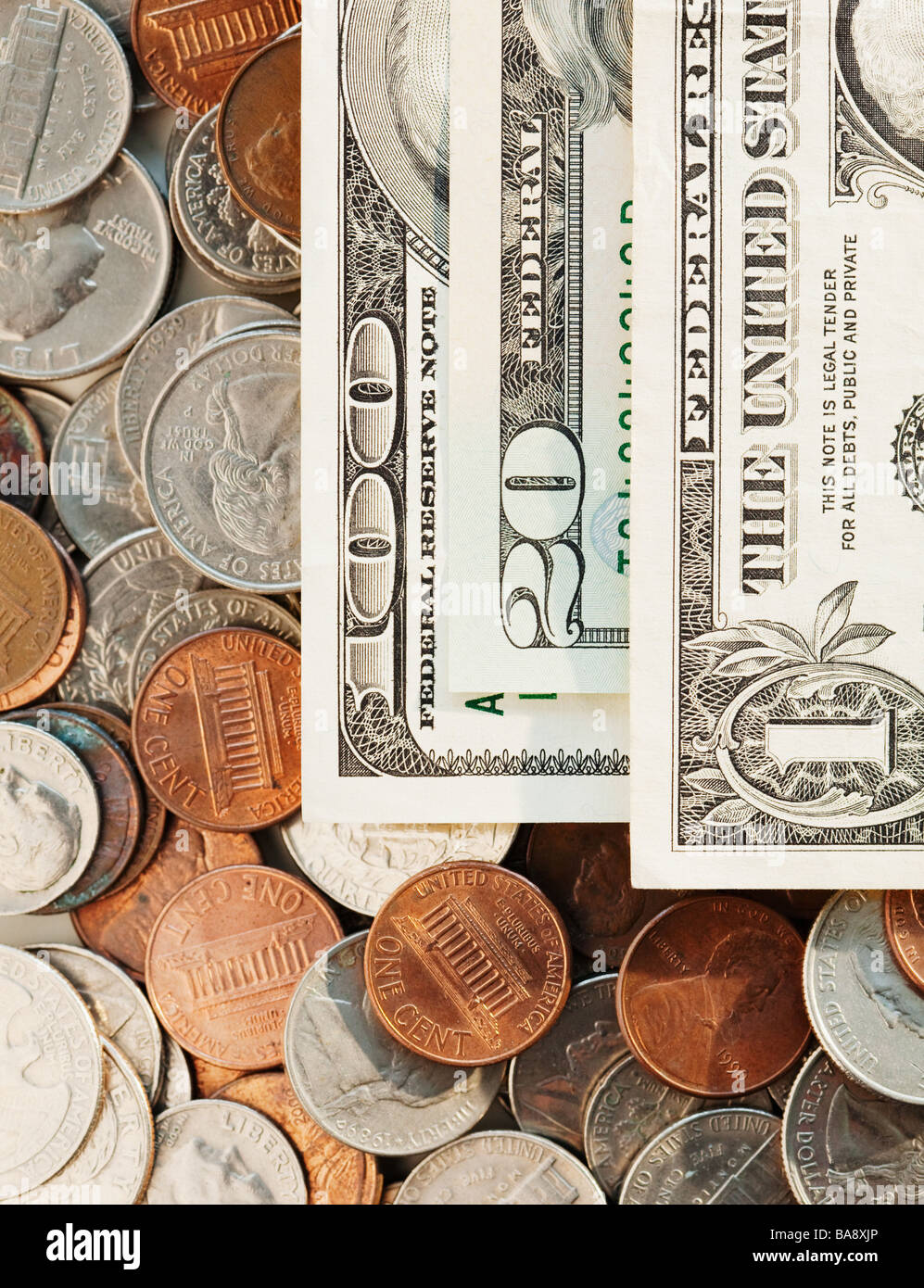 Assorted us coins hi-res stock photography and images - Alamy