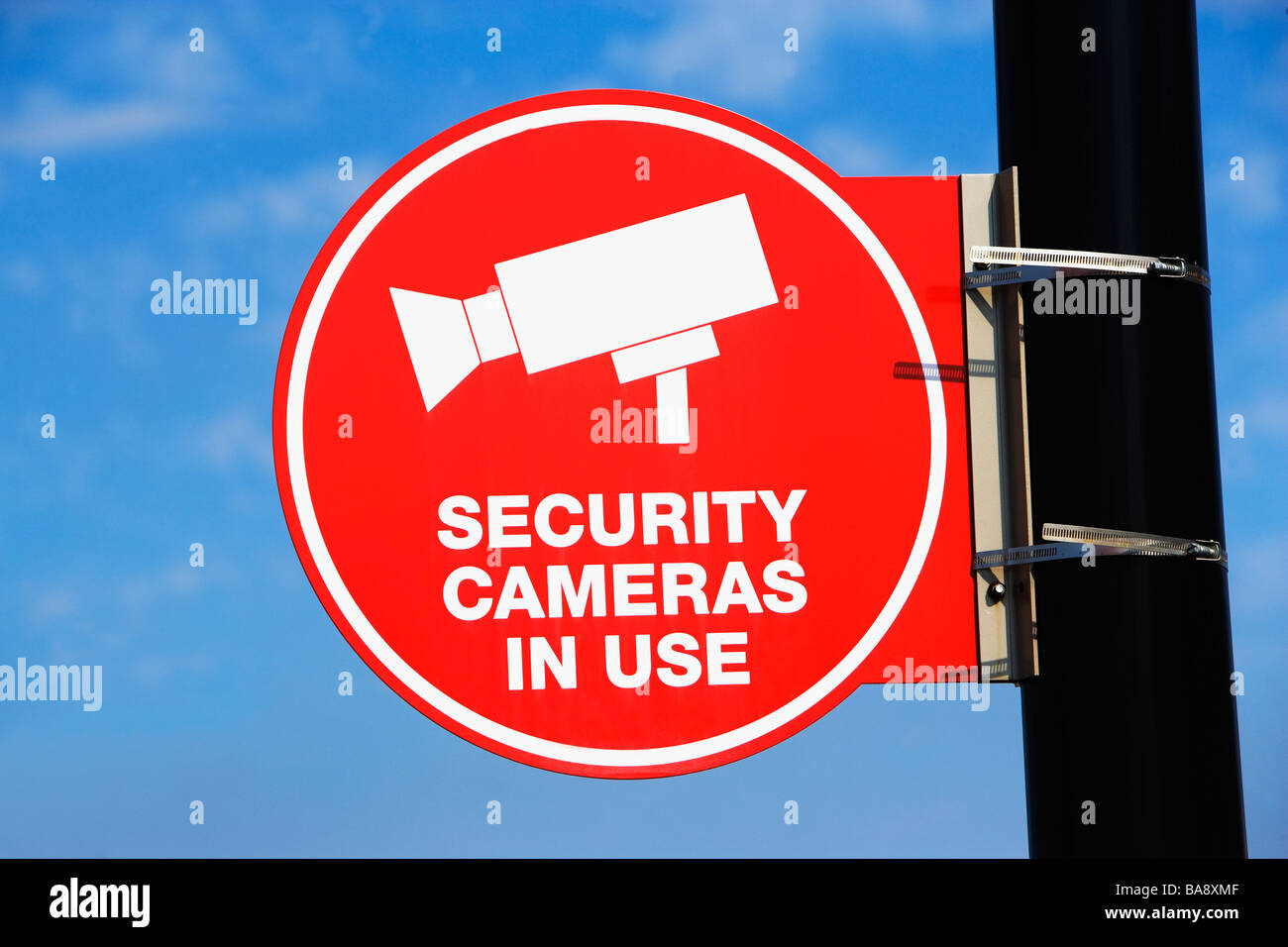 Security camera sign Stock Photo - Alamy