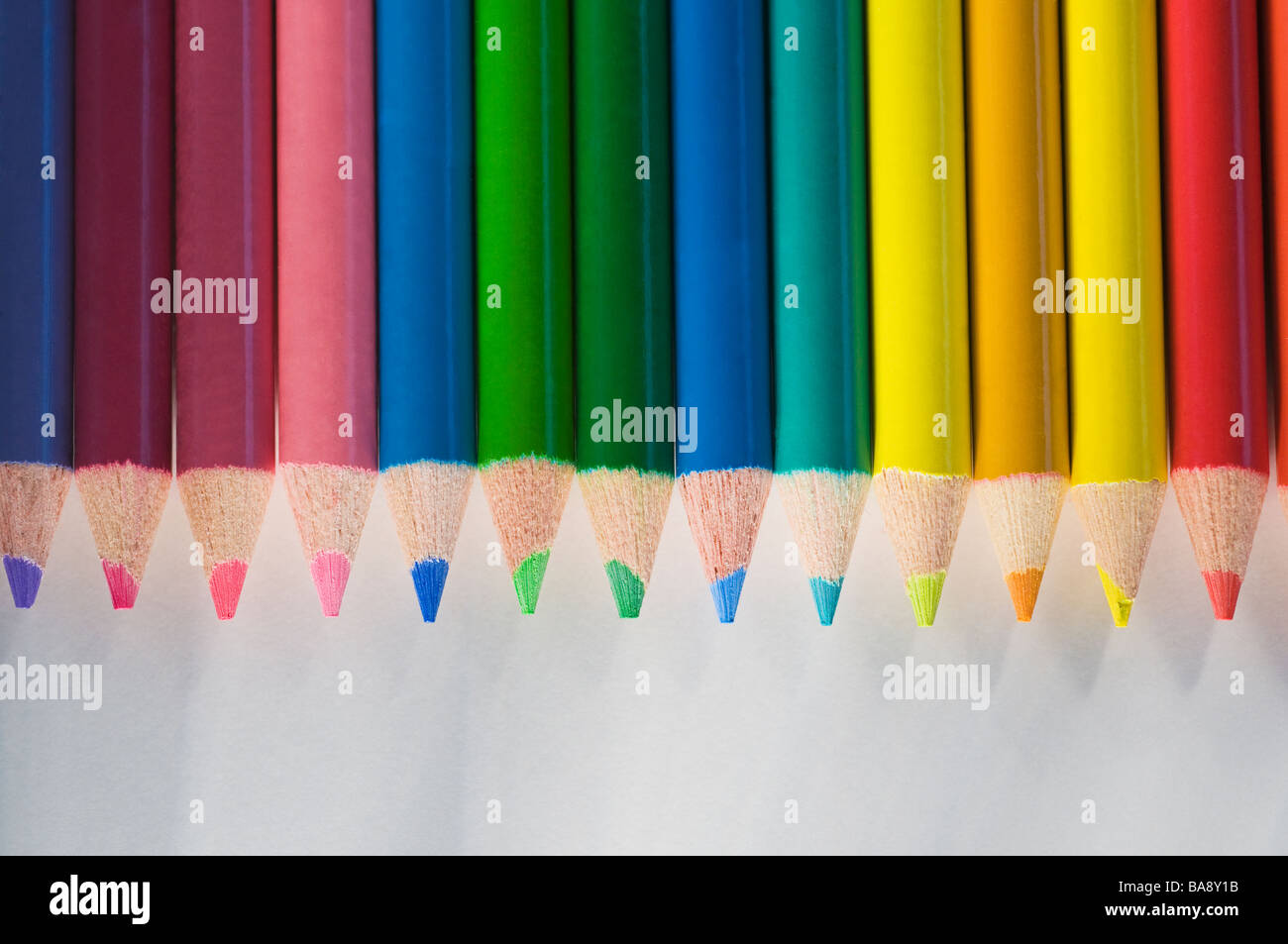 Close up of colored pencils Stock Photo - Alamy