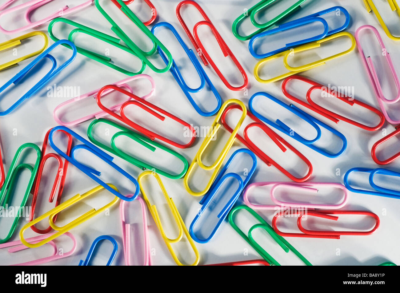 Colorful paper clips Stock Photo - Alamy