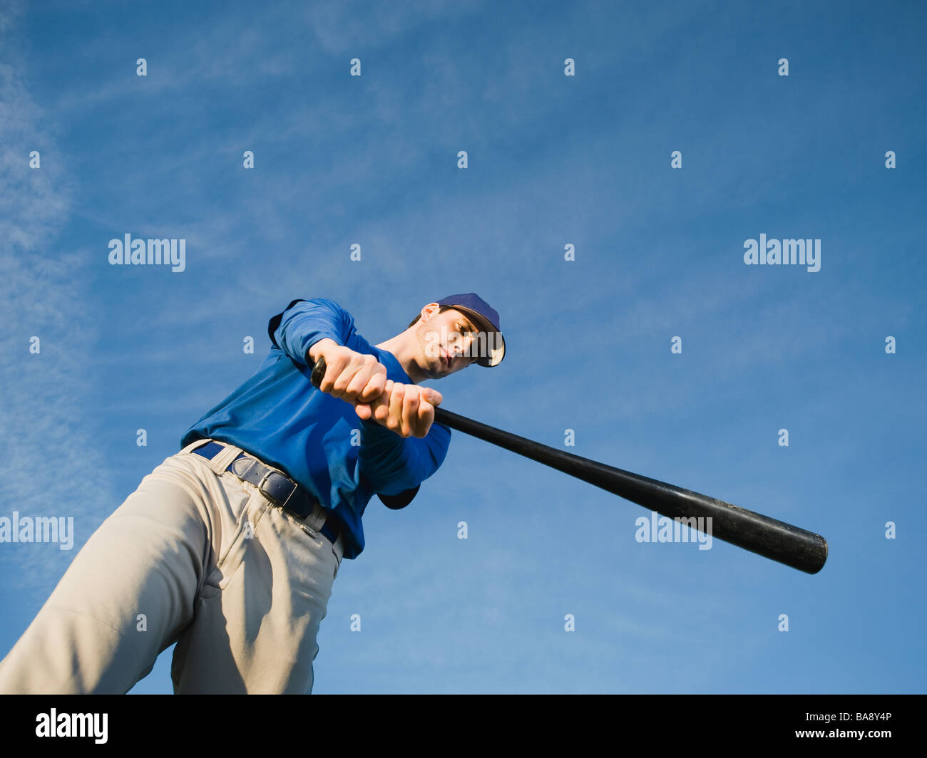 Baseball player swinging a bat people hi-res stock photography and ...