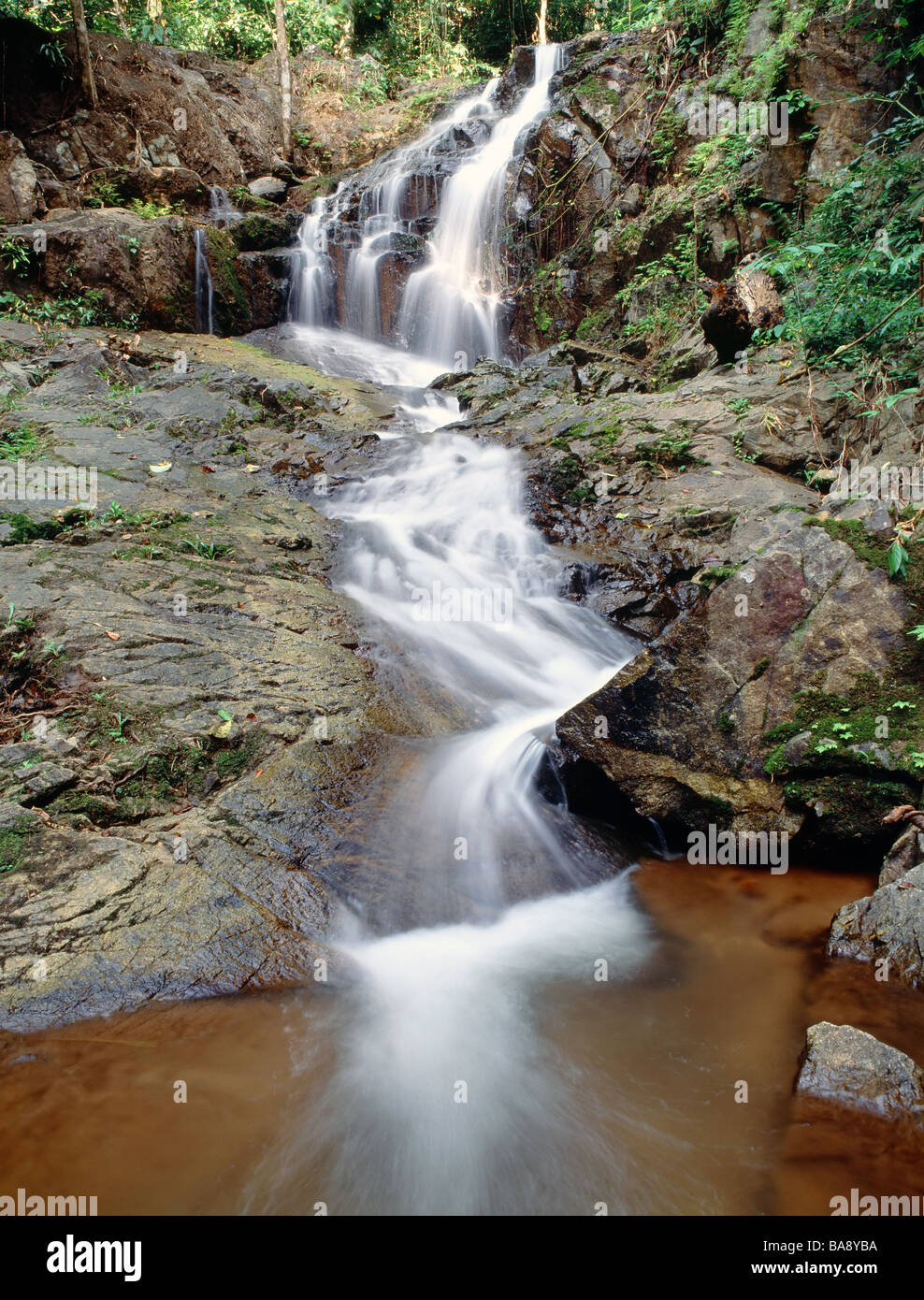 Ton Sai waterfall Island Phuket Thailand Stock Photo - Alamy