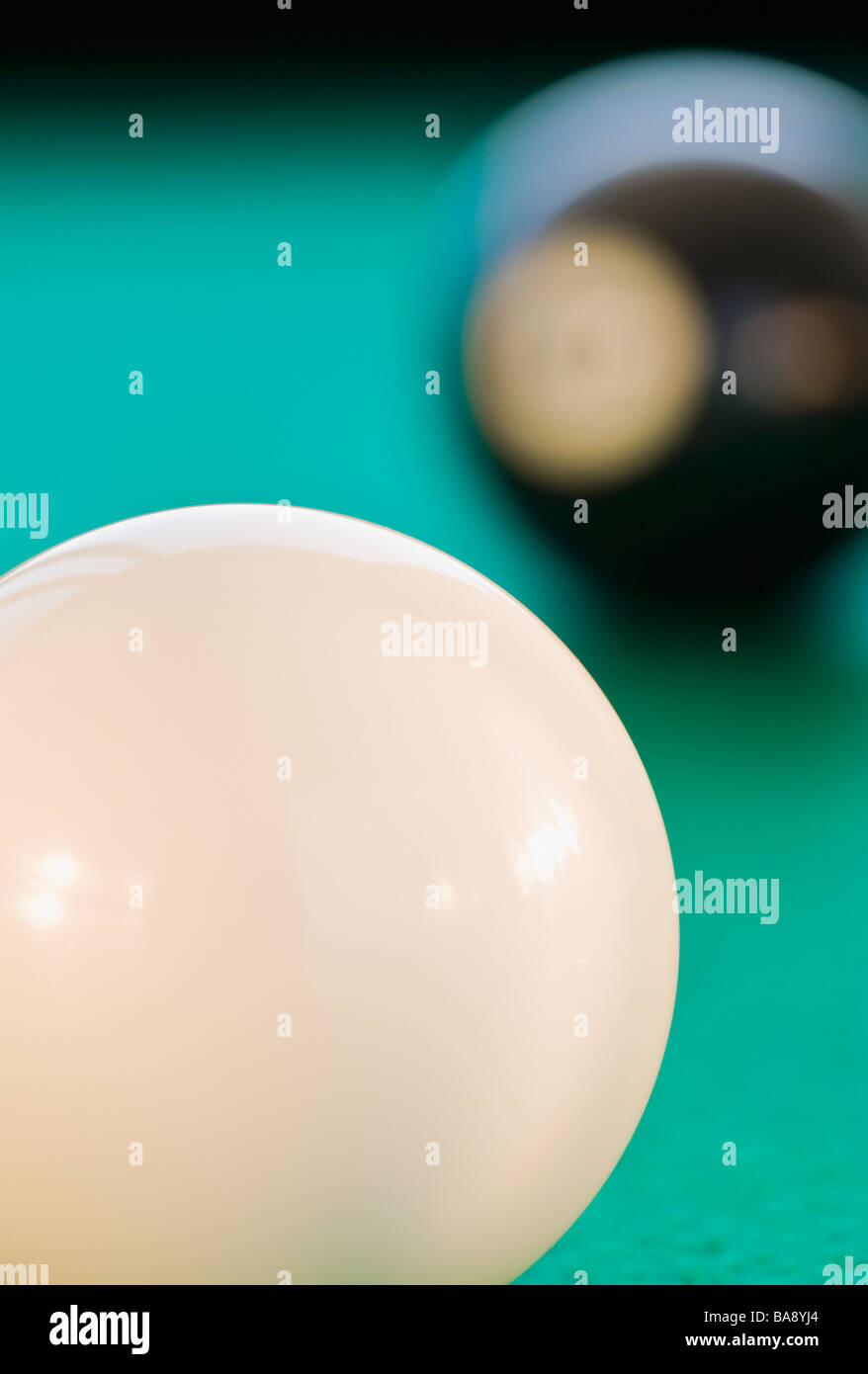Close up of pool balls Stock Photo - Alamy