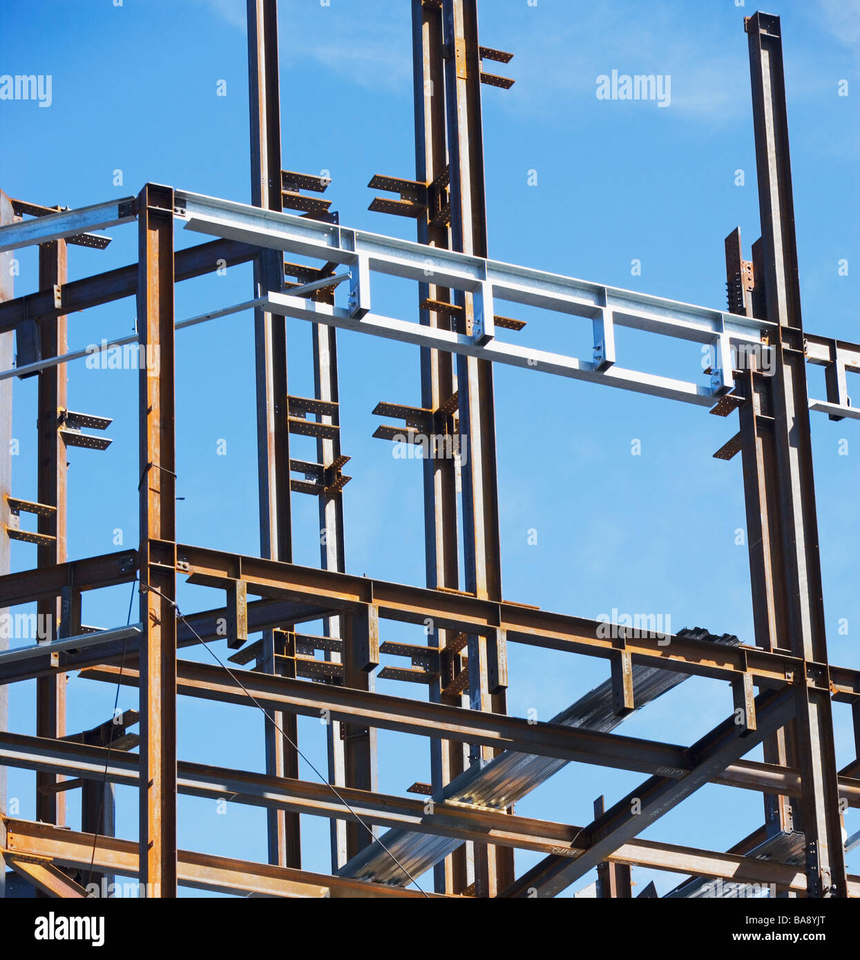 Construction site beams Stock Photo - Alamy
