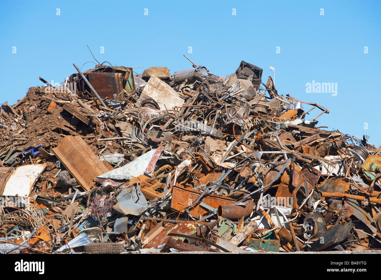 Metal recycling pile Stock Photo - Alamy