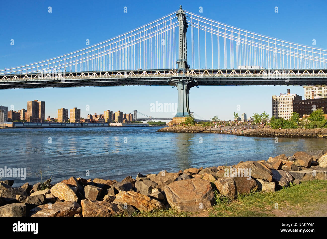 Urban bridge and cityscape Stock Photo - Alamy