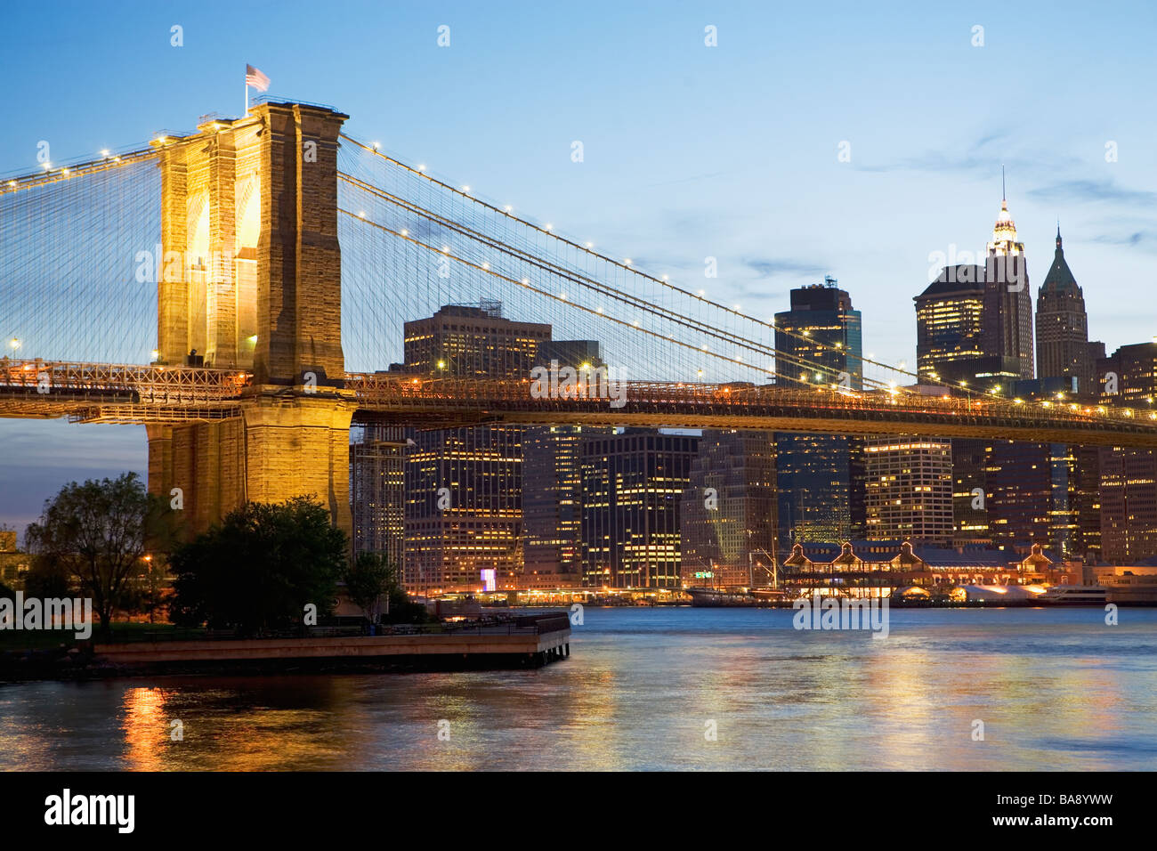 Urban bridge and cityscape Stock Photo - Alamy