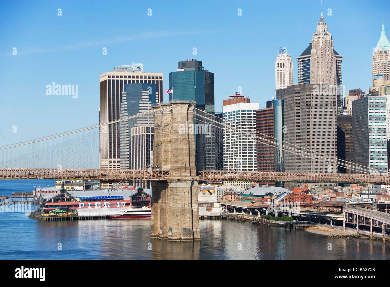 Urban bridge and cityscape Stock Photo - Alamy