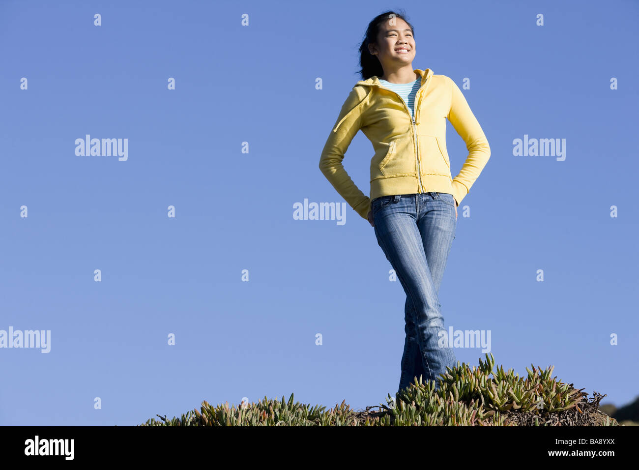 Teenage Girl Standing Up