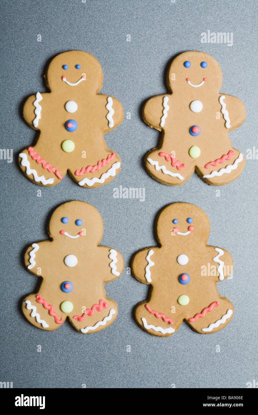Gingerbread man cookies Stock Photo - Alamy