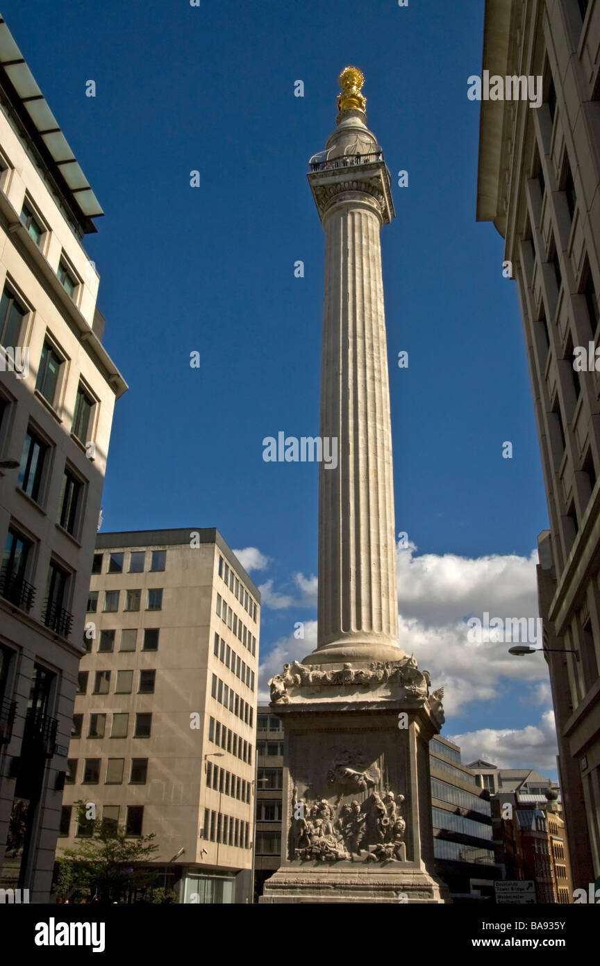 The Fire Monument,London Stock Photo - Alamy