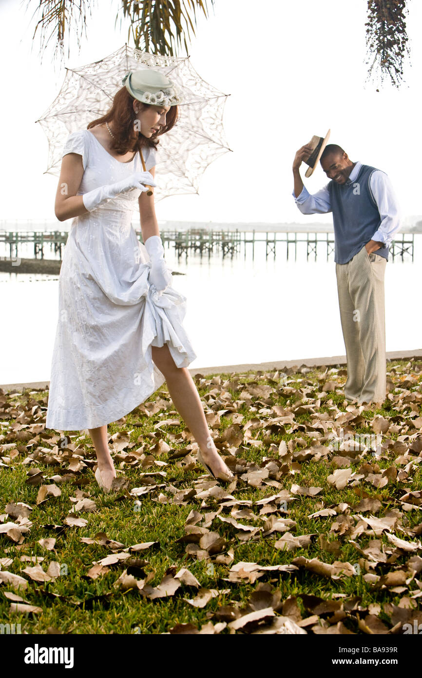 Lifting dress hi-res stock photography and images - Alamy