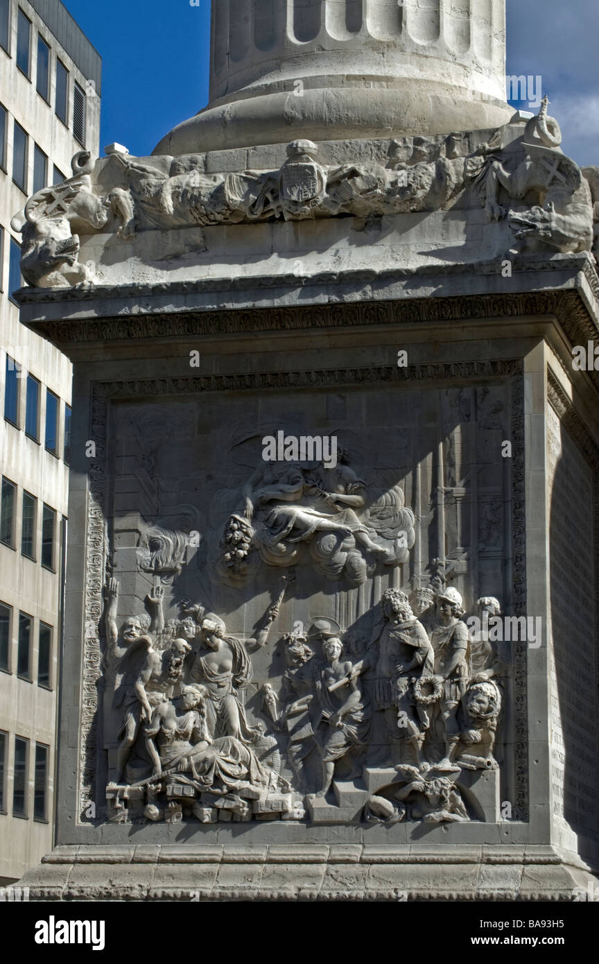The Fire Monument,relief sculpture detail Stock Photo - Alamy