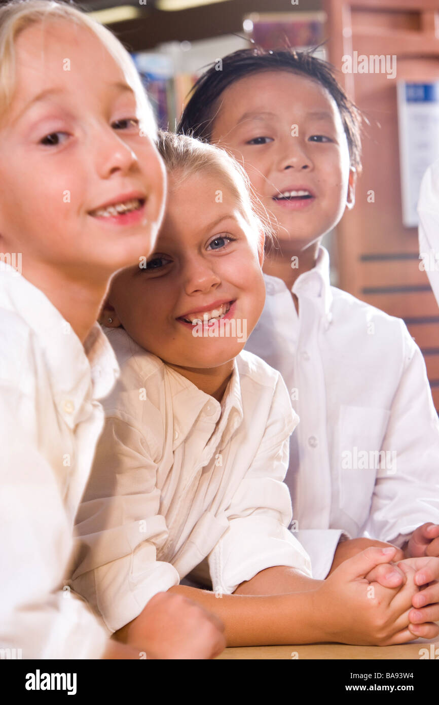 Girl only friends school uniform hi-res stock photography and images ...