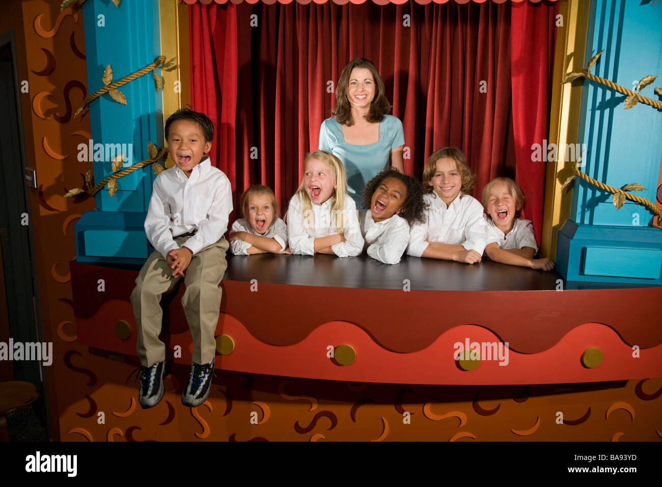School play stage hi-res stock photography and images - Alamy