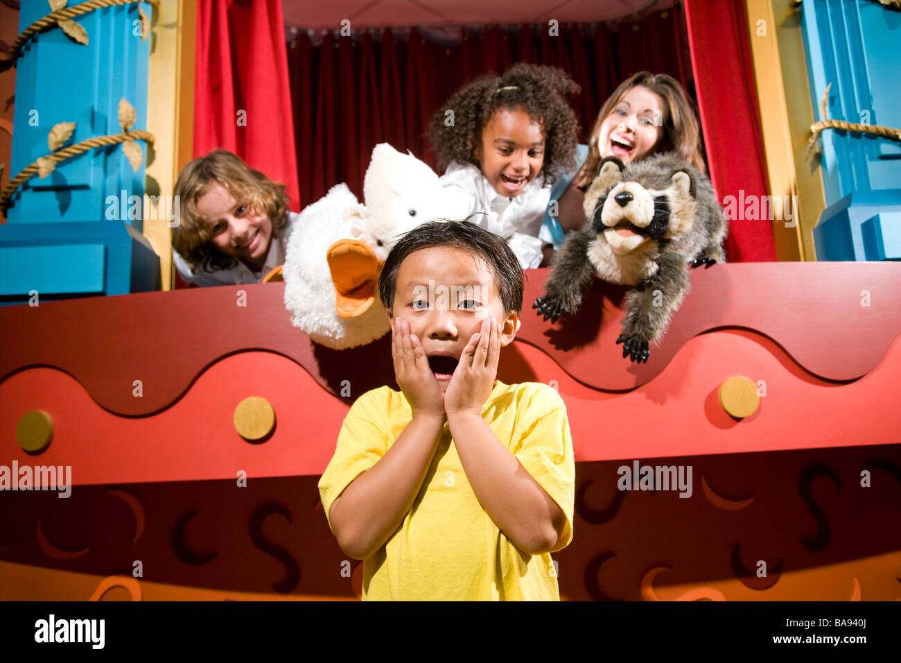 Chinese girl screaming looking camera hi-res stock photography and ...