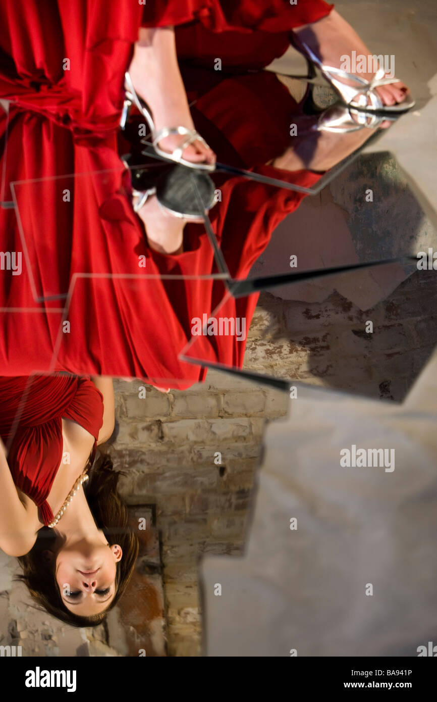 Woman high heels mirror hi-res stock photography and images - Alamy