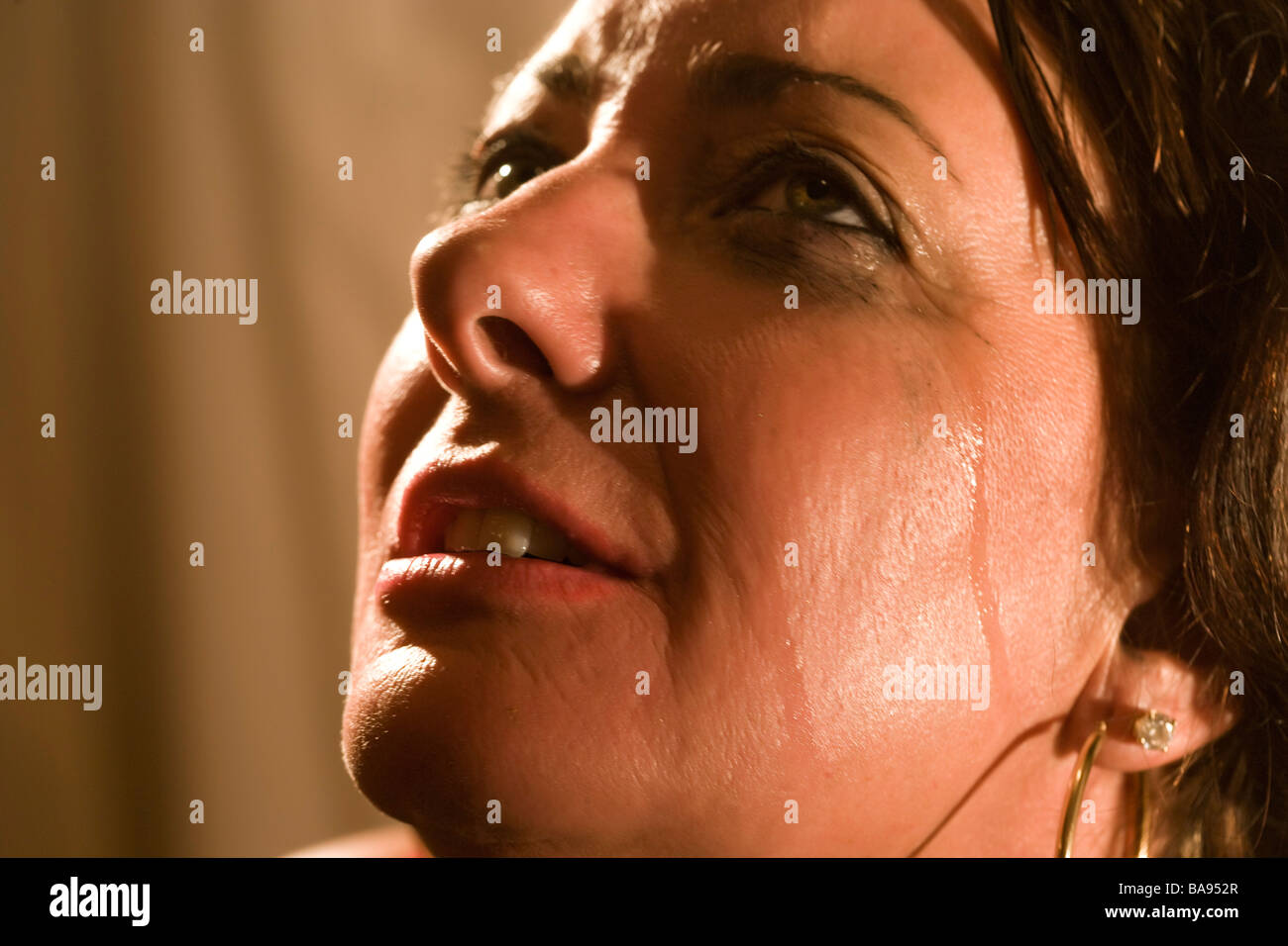 Mascara smeared hi-res stock photography and images - Alamy