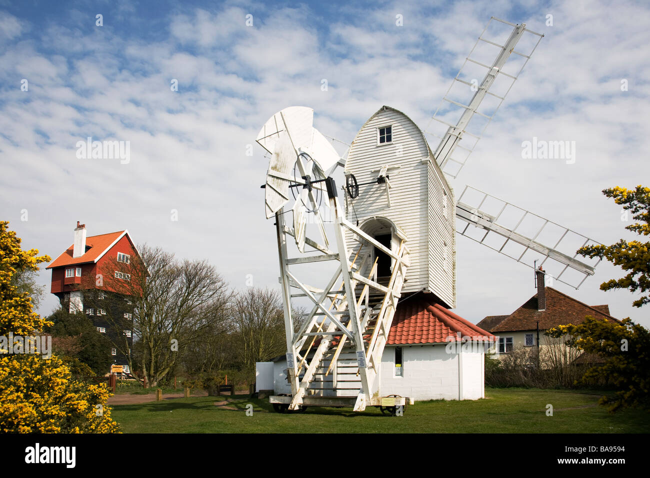 Thorpeness post mill Stock Photo - Alamy