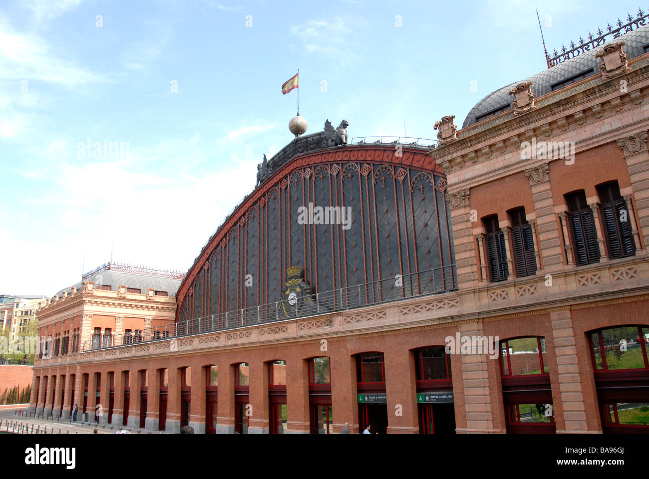 Facade of the old atocha train station hi-res stock photography and ...