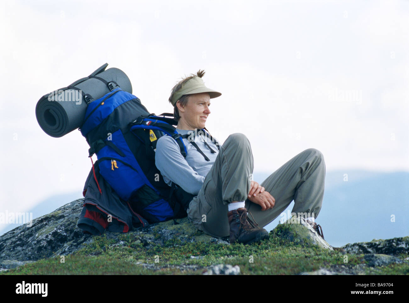 Napping hiker hi-res stock photography and images - Alamy