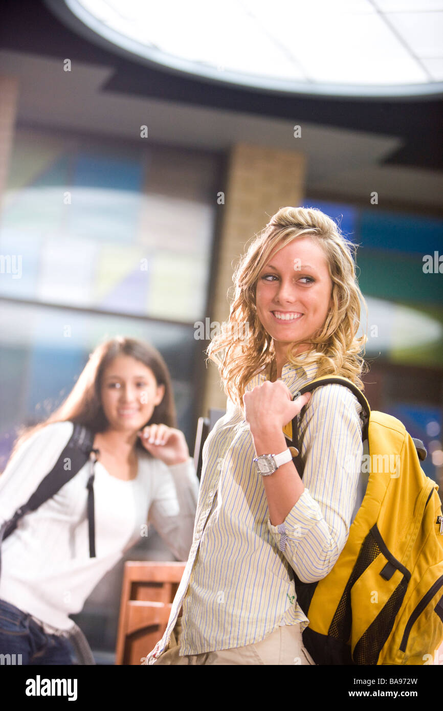 Students carrying backpacks High Resolution Stock Photography and ...