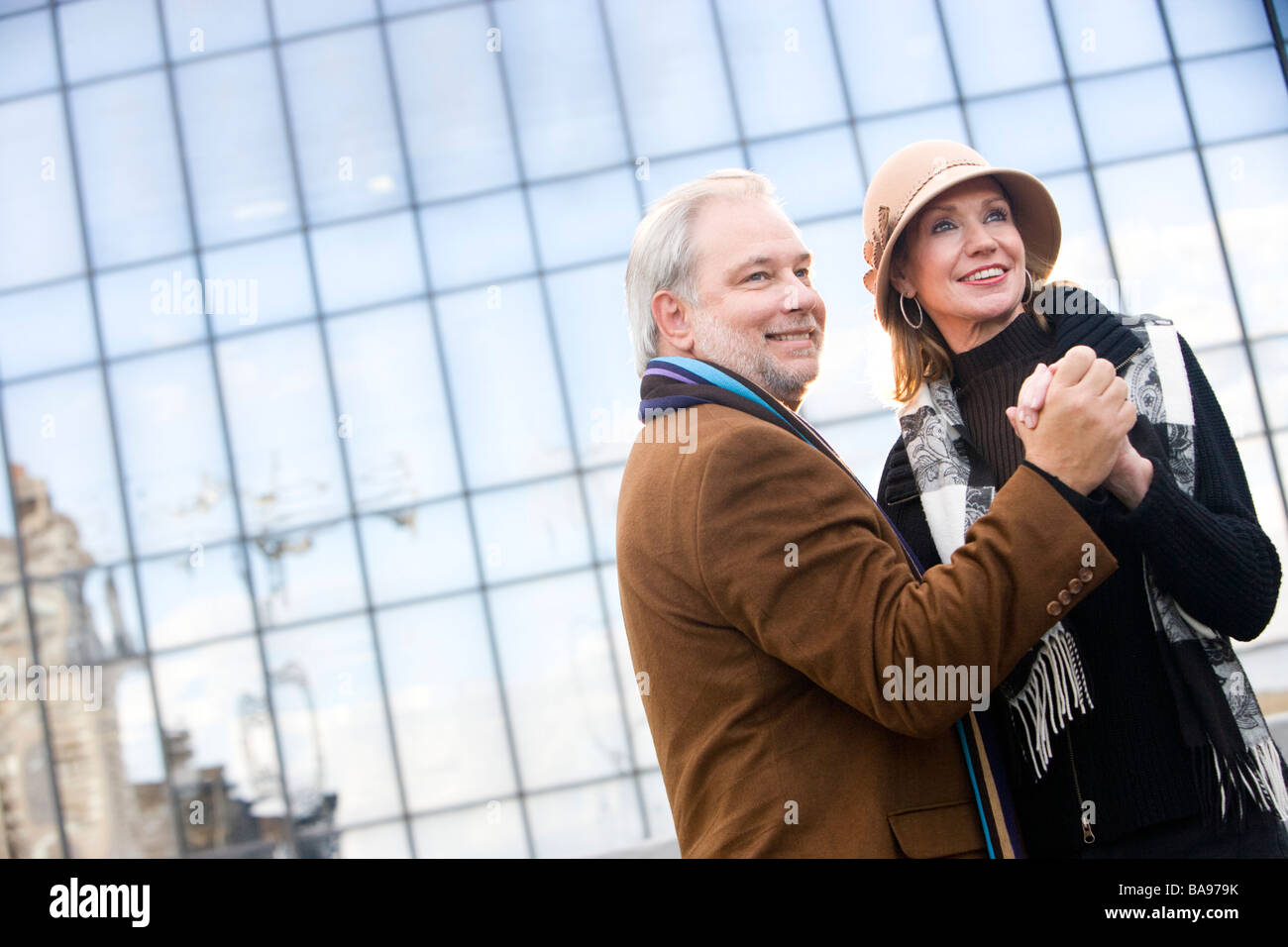 Middle aged man in coat scarf hi-res stock photography and images - Alamy
