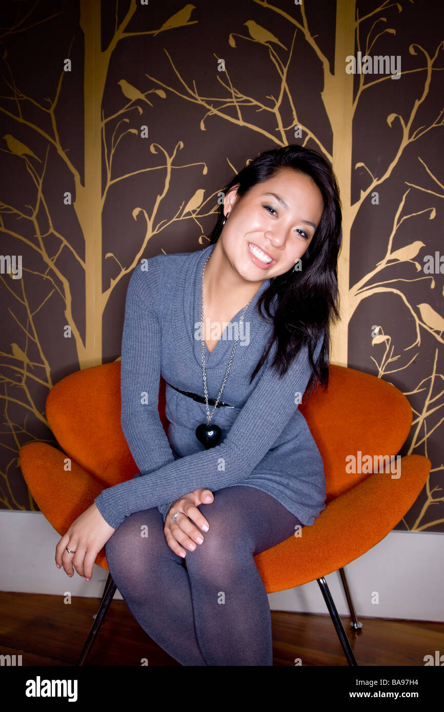 Young modern asian woman hi-res stock photography and images - Alamy